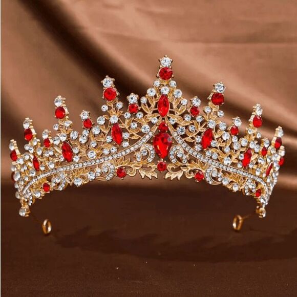Wicked Silk | Accessories | Wickedsilk Prom Quinceanera Jeweled Crown ...